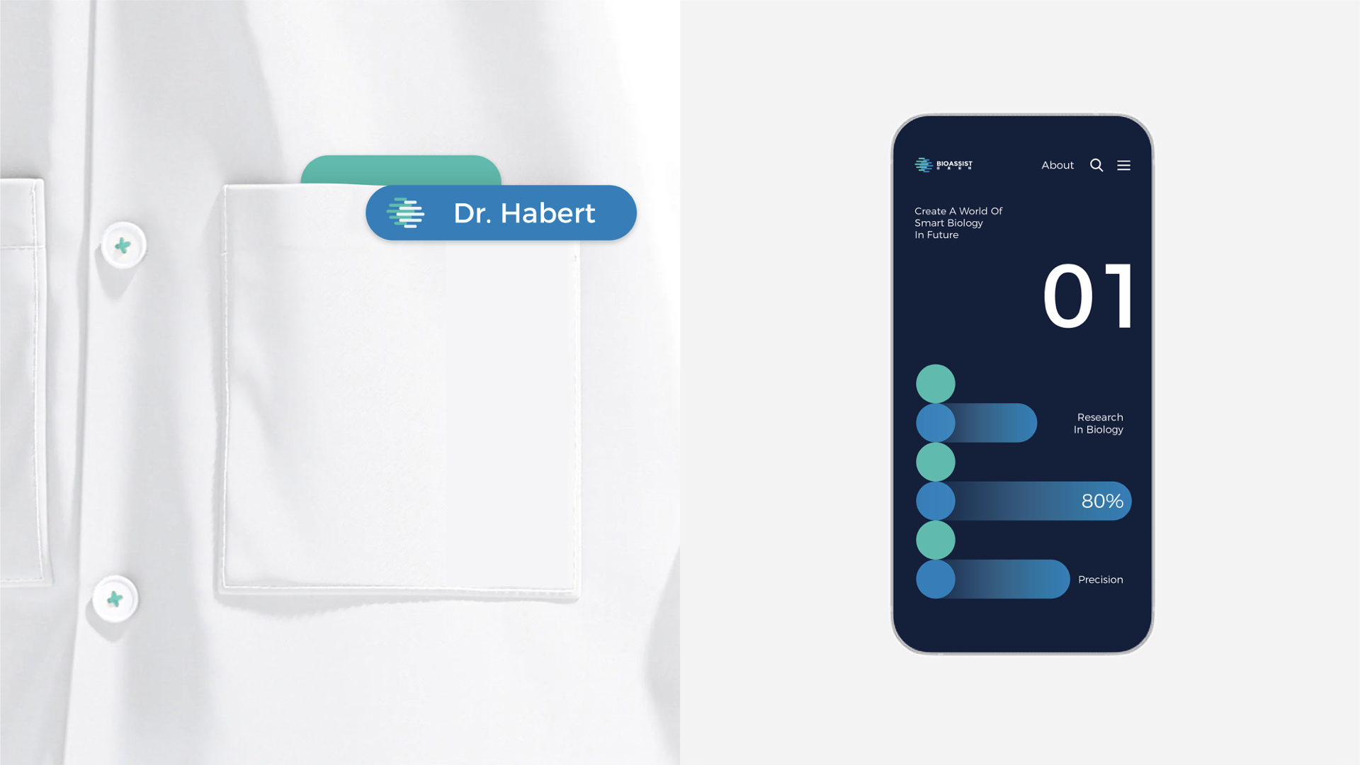 Biotechnology vi design_Medical brand positioning_Pharmaceutical whole ...